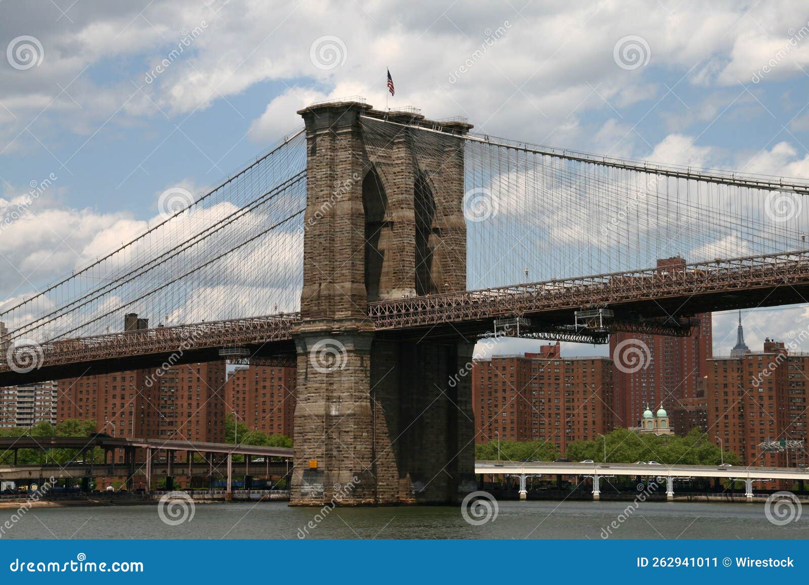Beautiful Shot of the Iconic Brooklyn Bridge at Daytime Stock ...