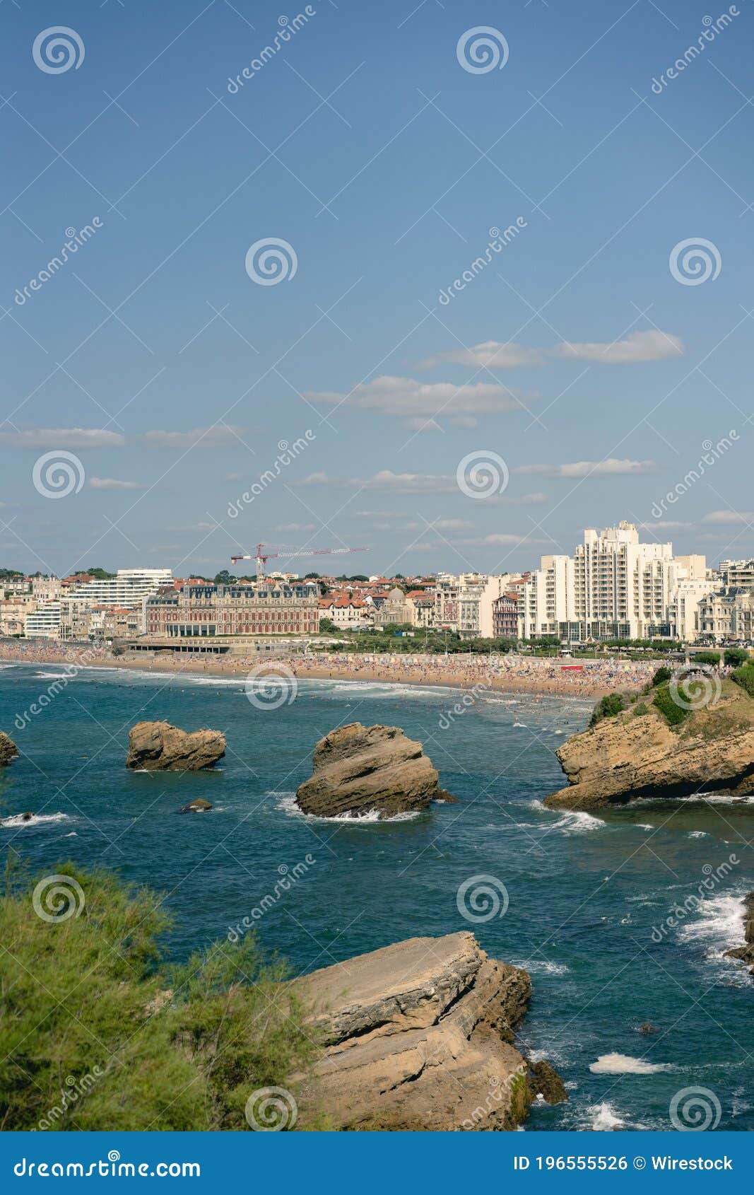 Beautiful Shot from La Grande Plage Stock Photo - Image of horizon ...