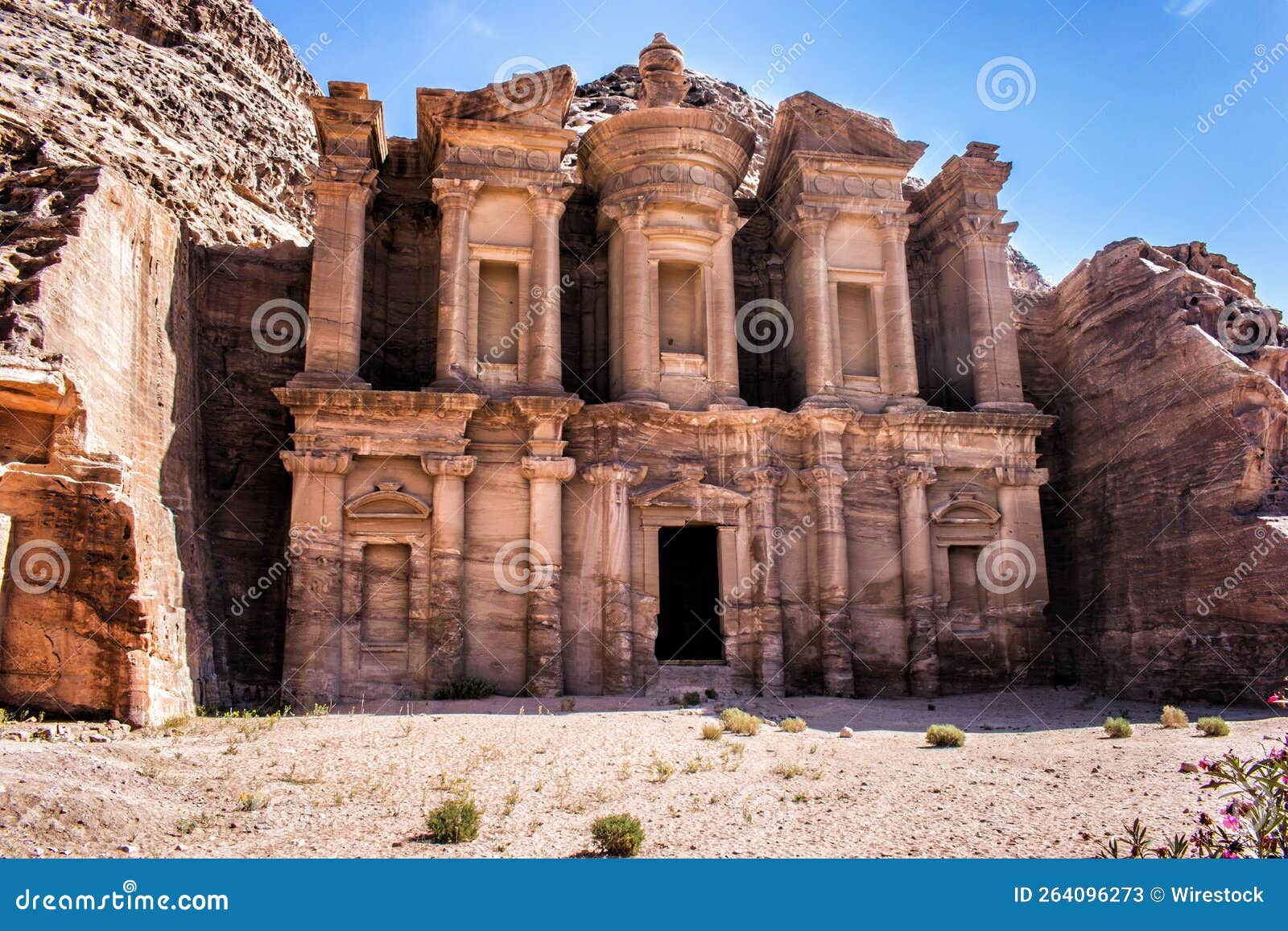 Beautiful Shot of a Monastery in Petra, Jordan Stock Image - Image of ...