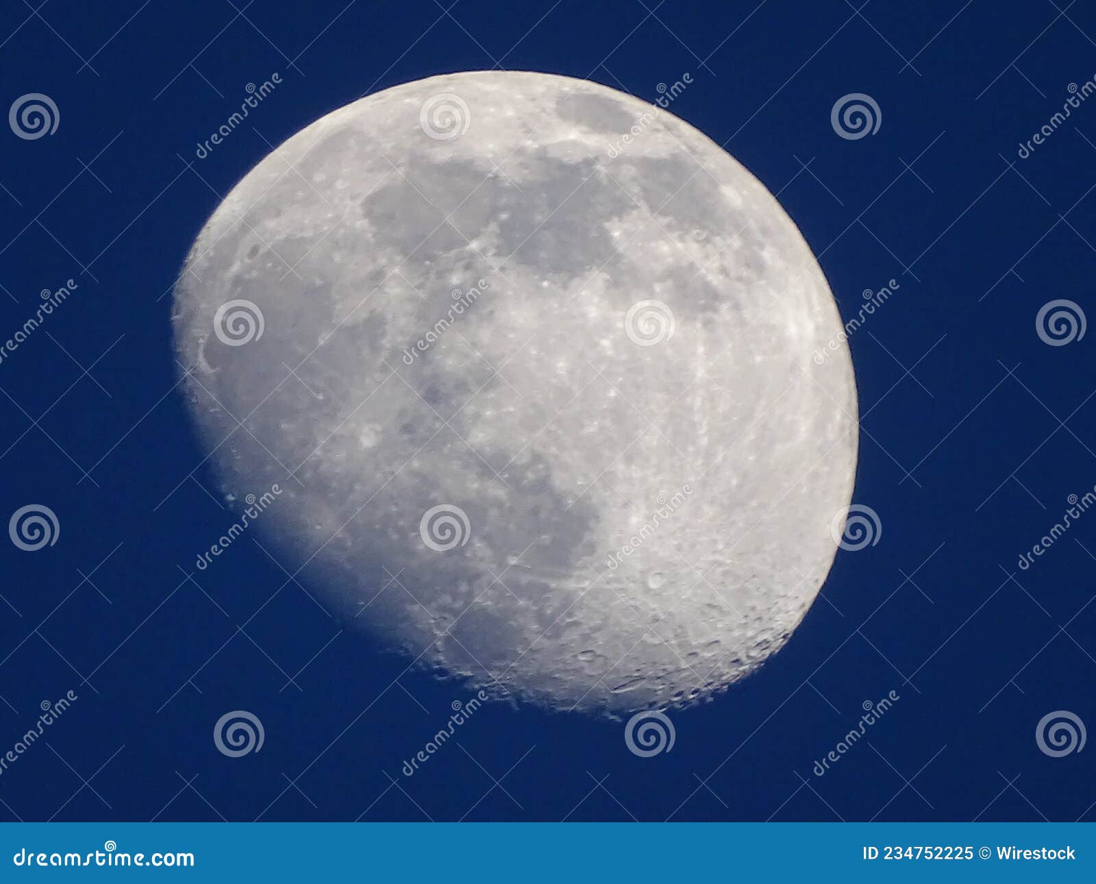 Beautiful Shot of the Moon Zoomed in. Stock Image - Image of moon ...