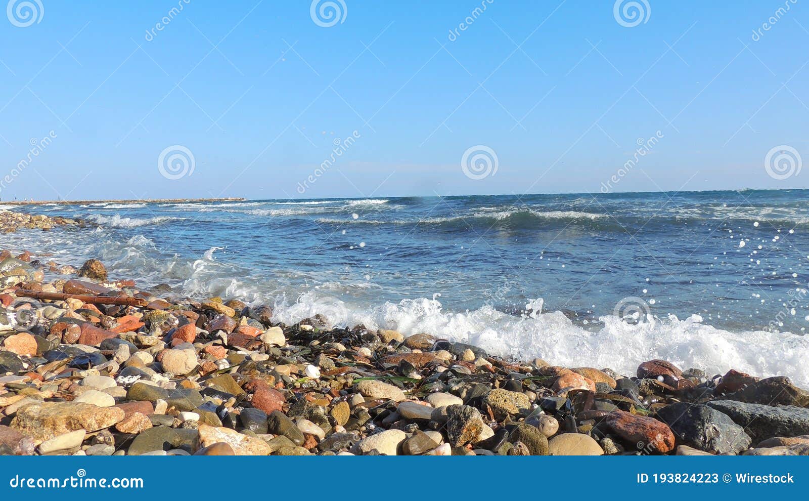 Beautiful Shot of Ocean Waves Hitting the Rocks Stock Image - Image of ...