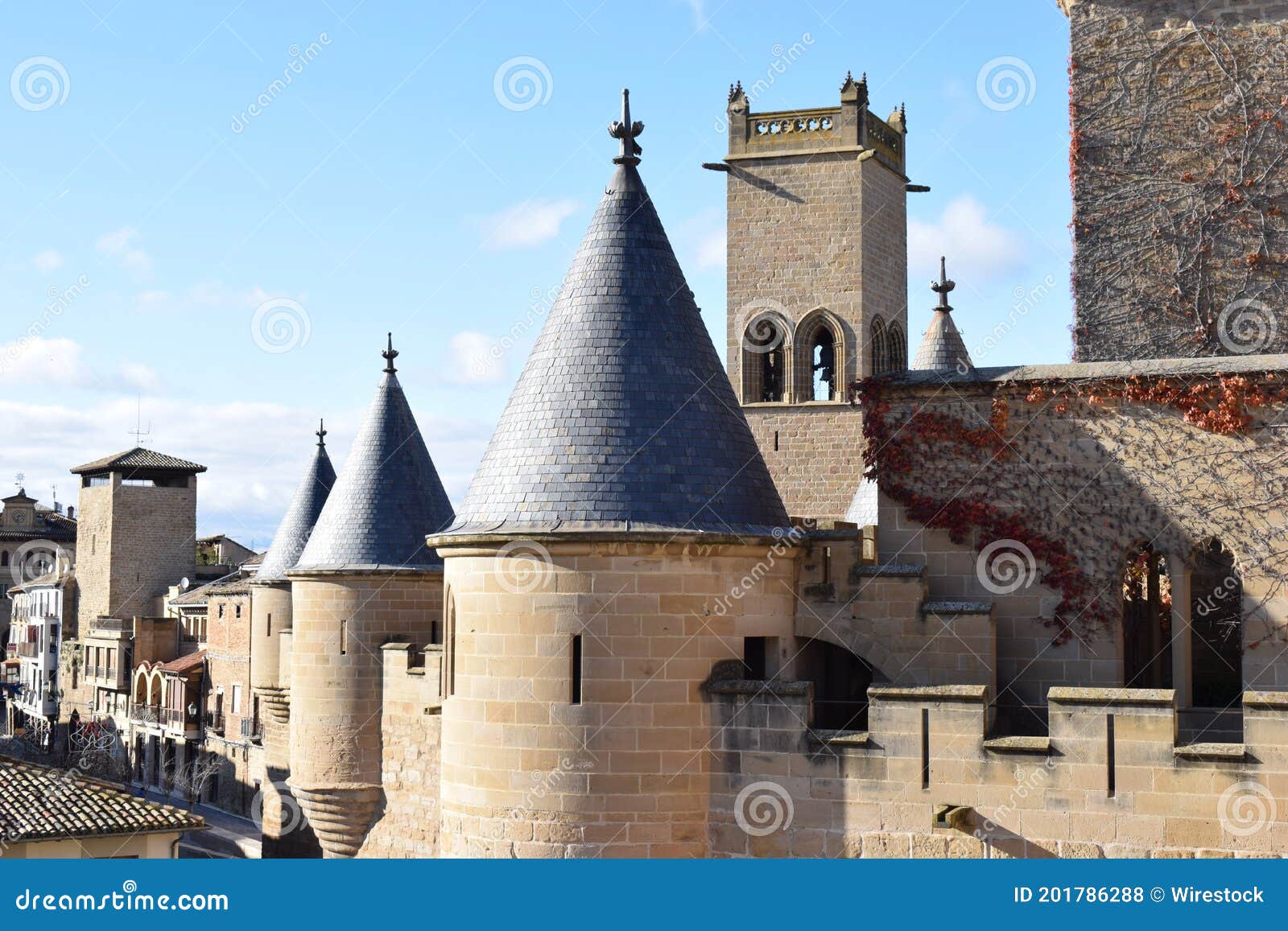 Beautiful Shot of Palacio Real De Olite in Spain Stock Photo - Image of ...