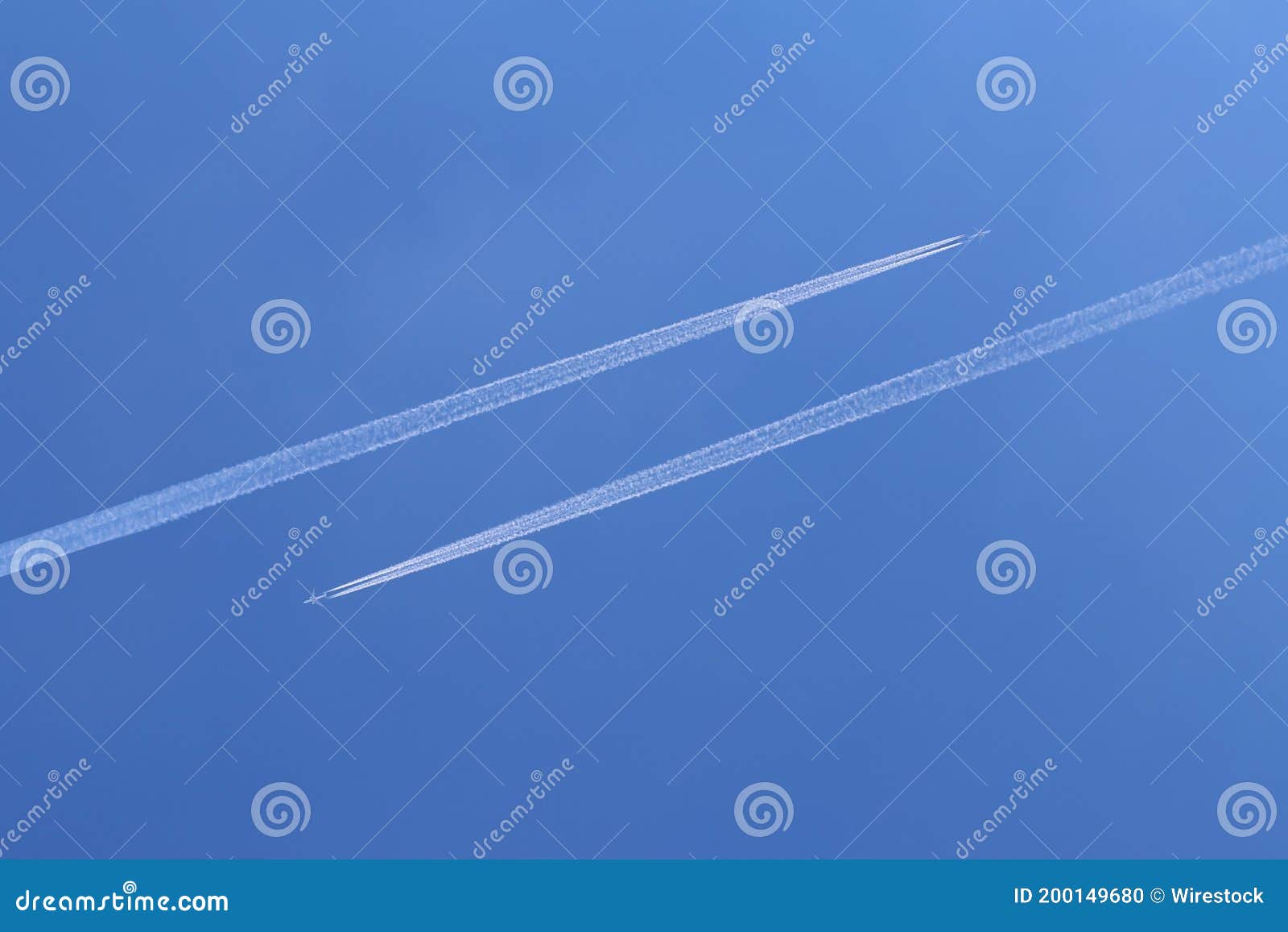 Beautiful Shot of Parallel Flying Planes Stock Photo - Image of ...