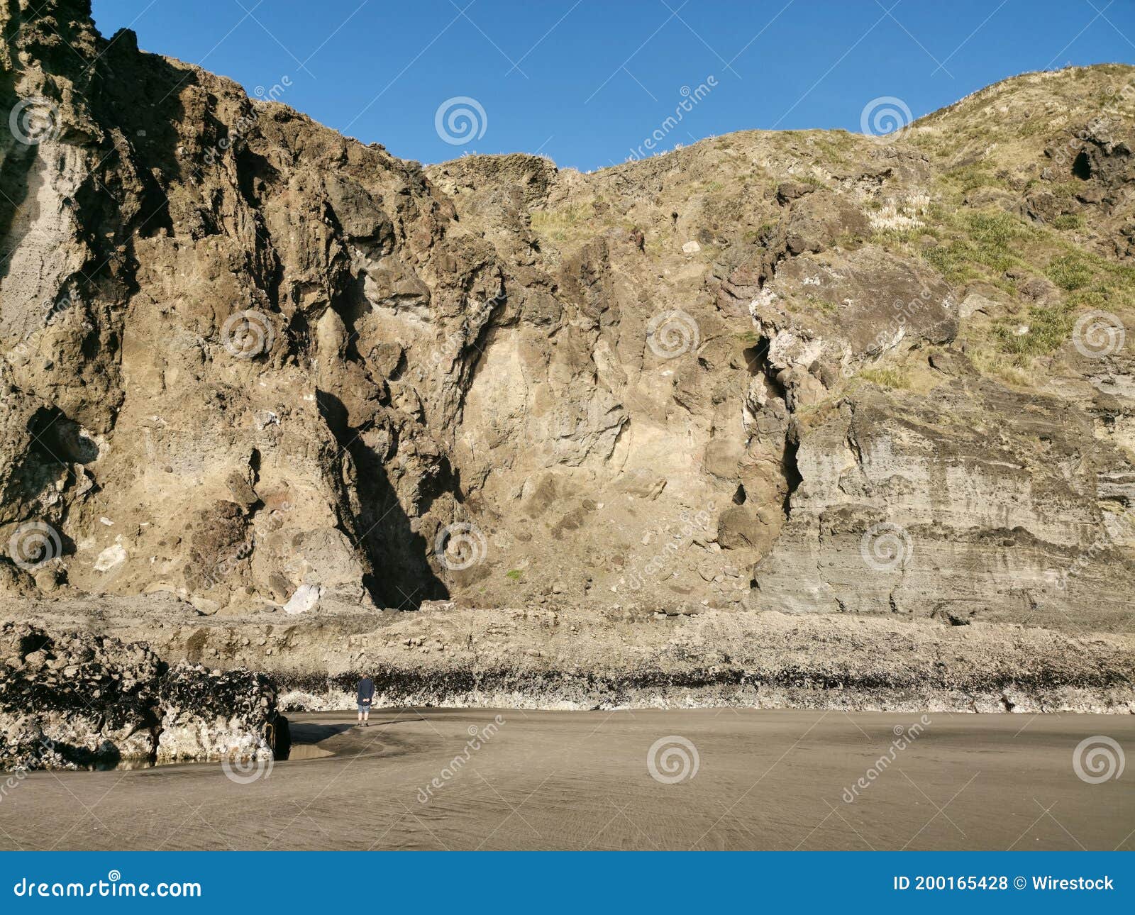 Beautiful Shot of a Piha Blowhole Cave Stock Photo - Image of vacation ...