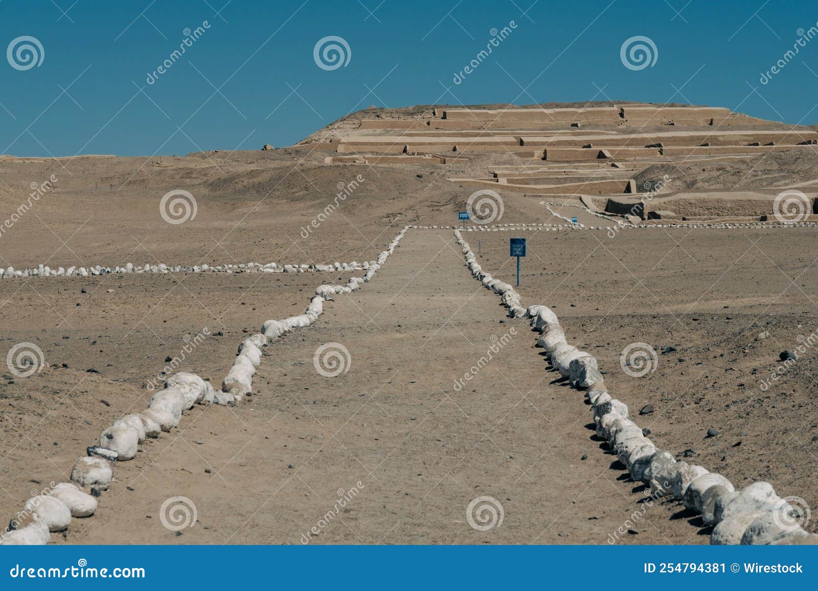 Beautiful Shot of the the Pyramid at Cahuachi, Peru Stock Image - Image ...