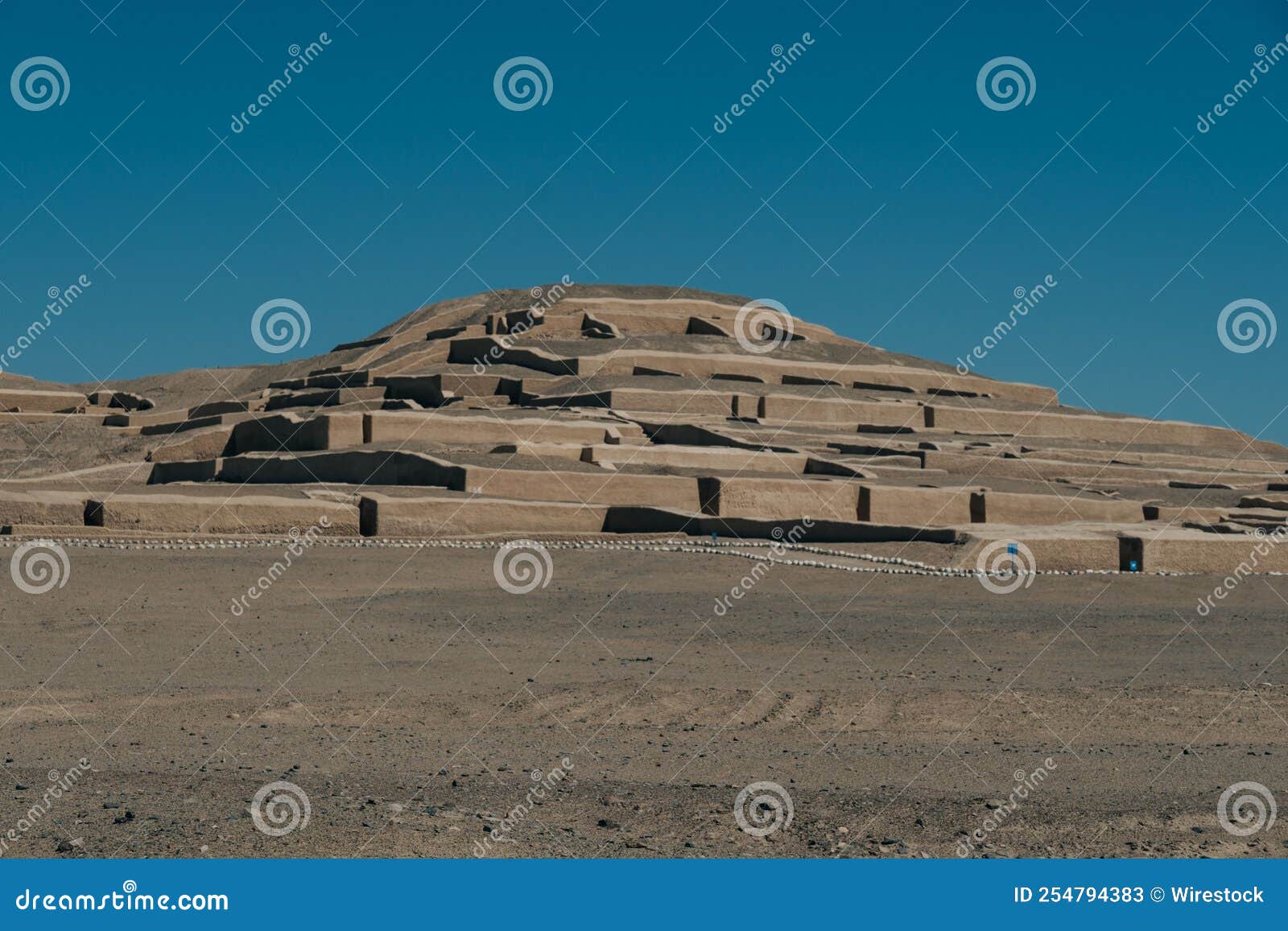 Beautiful Shot of the the Pyramid at Cahuachi, Peru Stock Image - Image ...