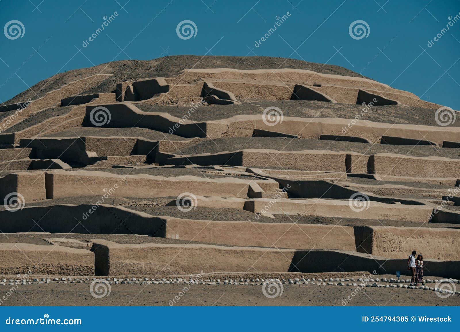 Beautiful Shot of the the Pyramid at Cahuachi, Peru Stock Image - Image ...