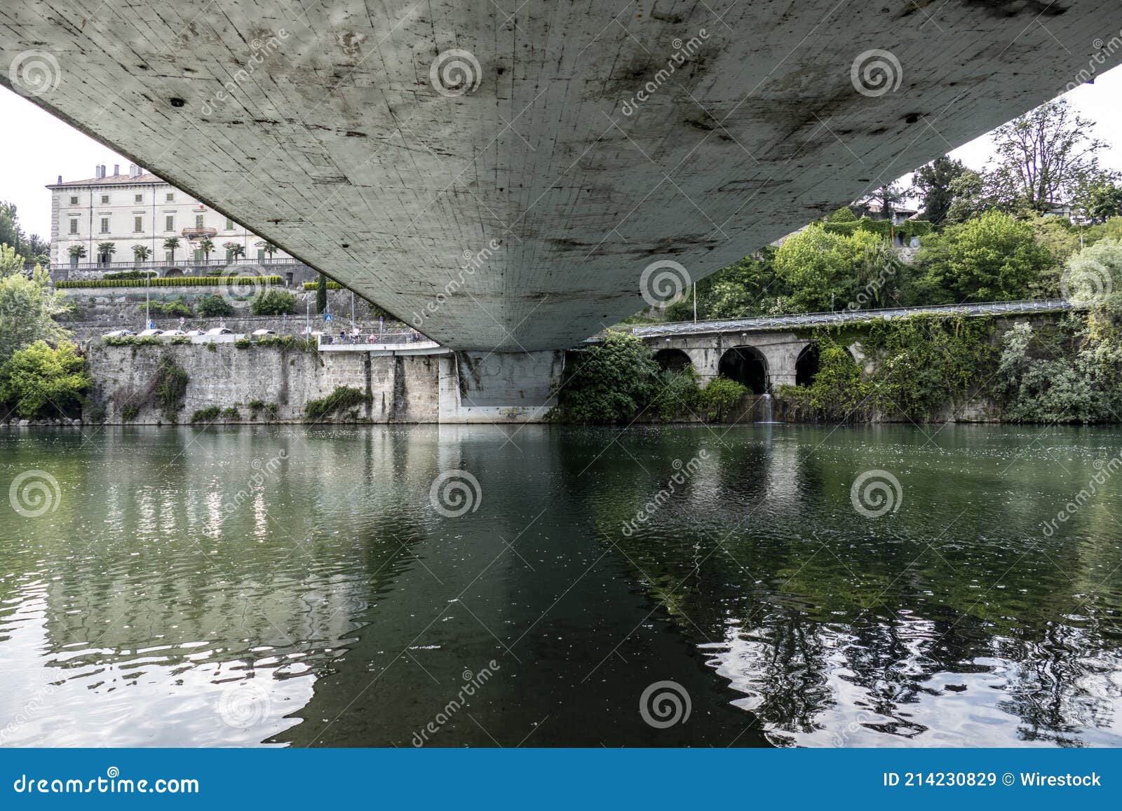 Beautiful Shot of a River Under the Bridge Stock Image - Image of ...