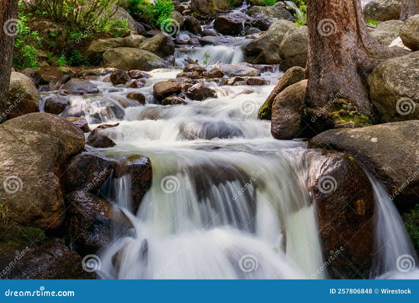 Beautiful Shot of Rocky Cascade Waterfall Stock Photo - Image of nature ...