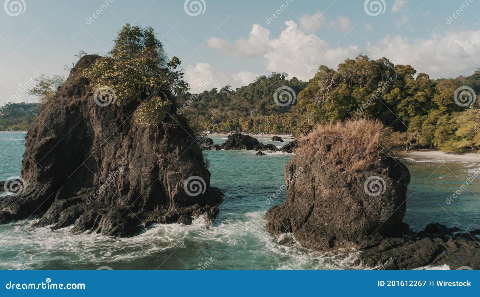 Beautiful Shot of a Sea with Rocks Alongside Stock Image - Image of ...
