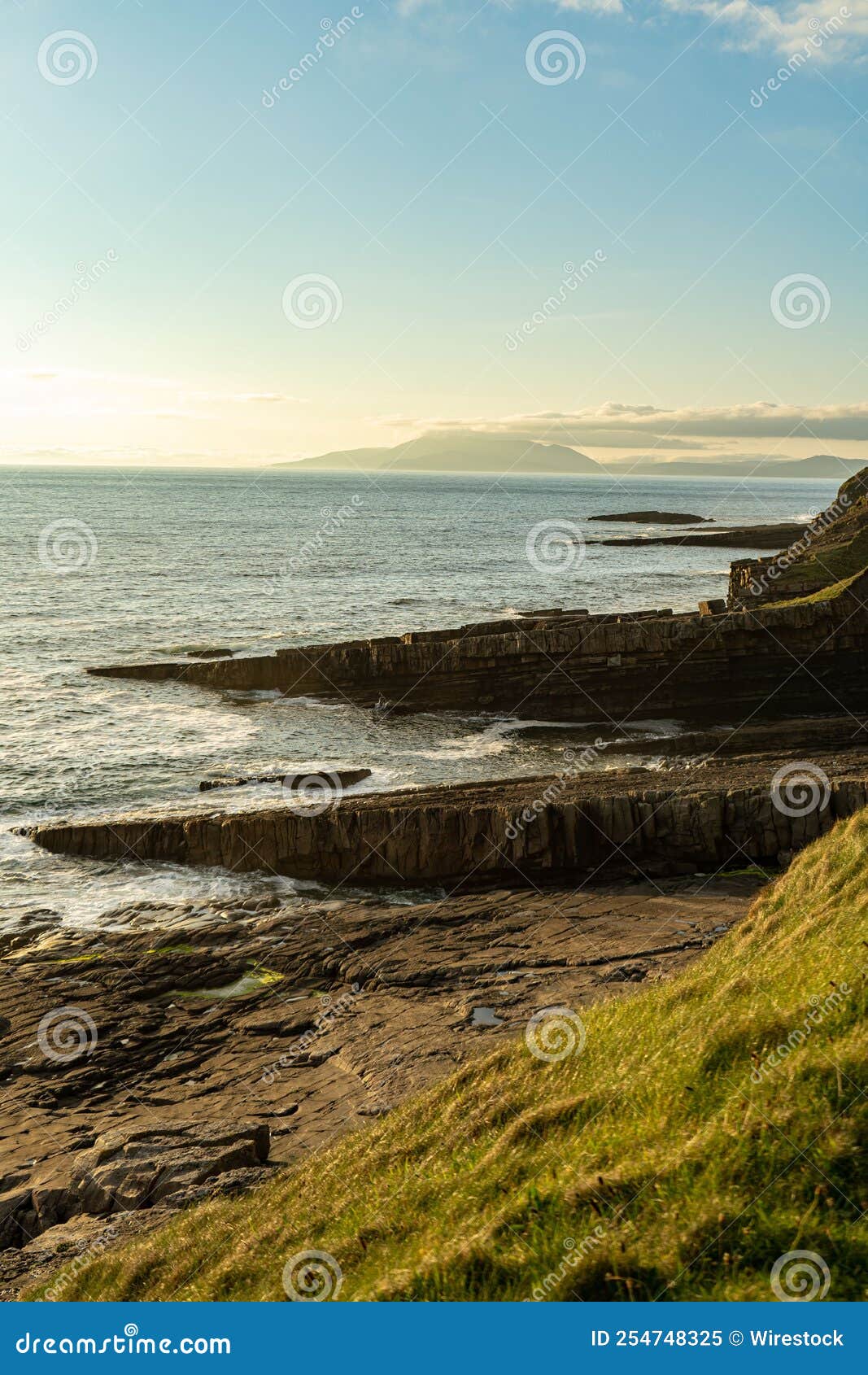 Beautiful Shot of a Seaside with Rock Cliffs Stock Image - Image of ...