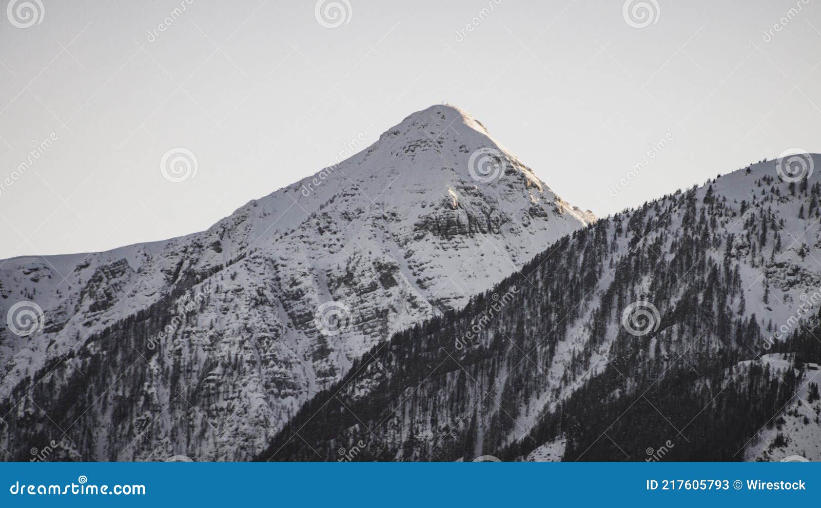 Beautiful Shot of Snowy Mountains Stock Image - Image of peaks, nature ...