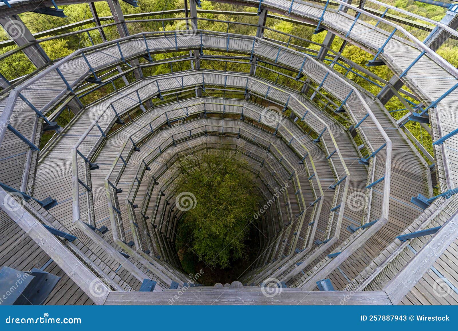 Beautiful Shot of Spiral Path Platforms Surrounded by Trees Editorial ...