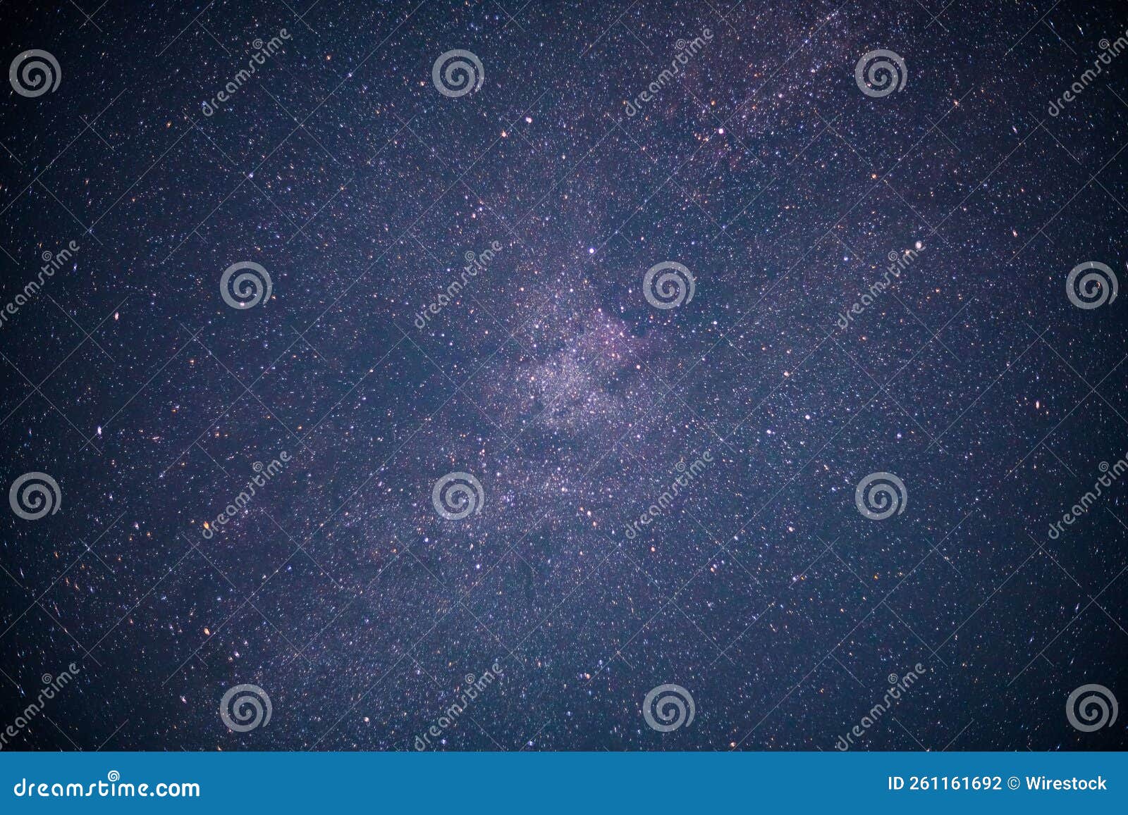Beautiful Shot of a Starry Blue Galaxy Night Sky Stock Photo - Image of ...