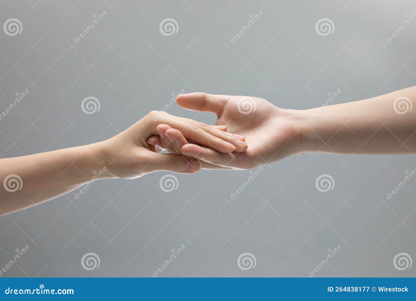 Beautiful Shot of Two Hands Touching Each Other Stock Image - Image of ...