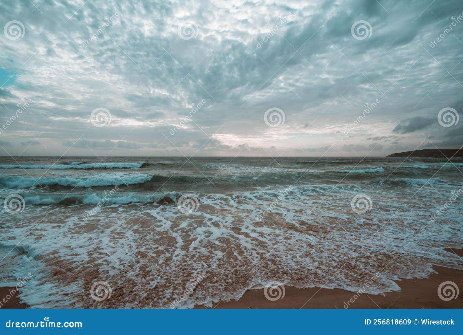 Beautiful Shot of Waves Washing Up the Shore Stock Image - Image of ...