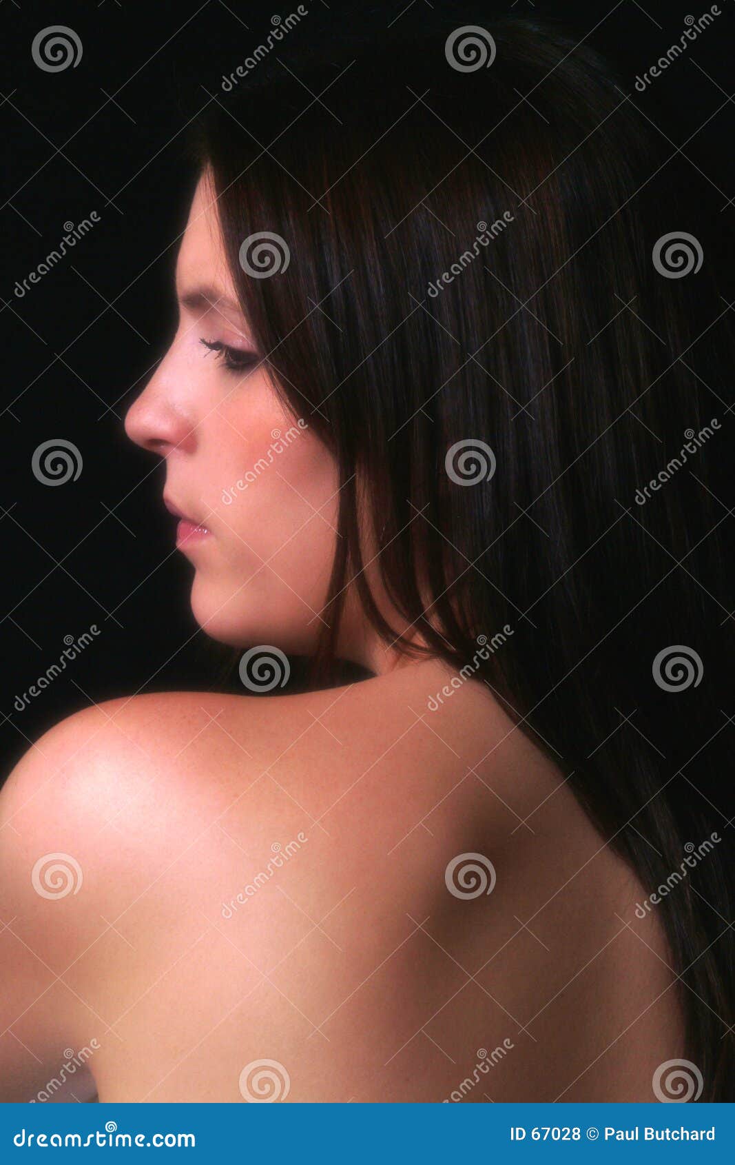 Beautiful Shoulders stock photo. Image of color, nose, hair - 67028