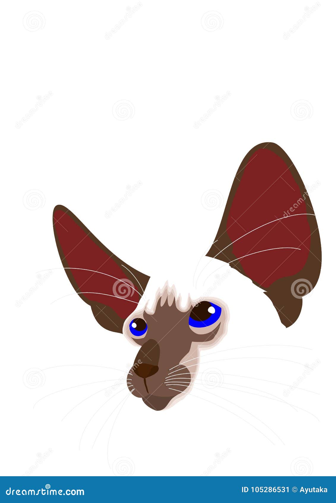 Siamese Cat Set. Face And Body. Vector On A White Background. Siamese ... Siamese Cat Set. Face And Body. Vector On A White Background. Siamese ...