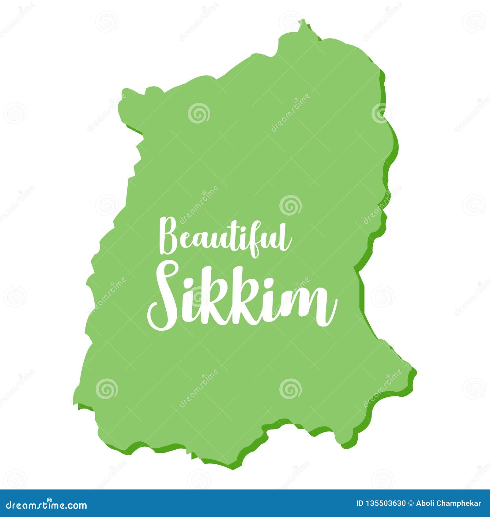 Indian State Arunachal Pradesh Text Design. Indian Style Latin Font ...