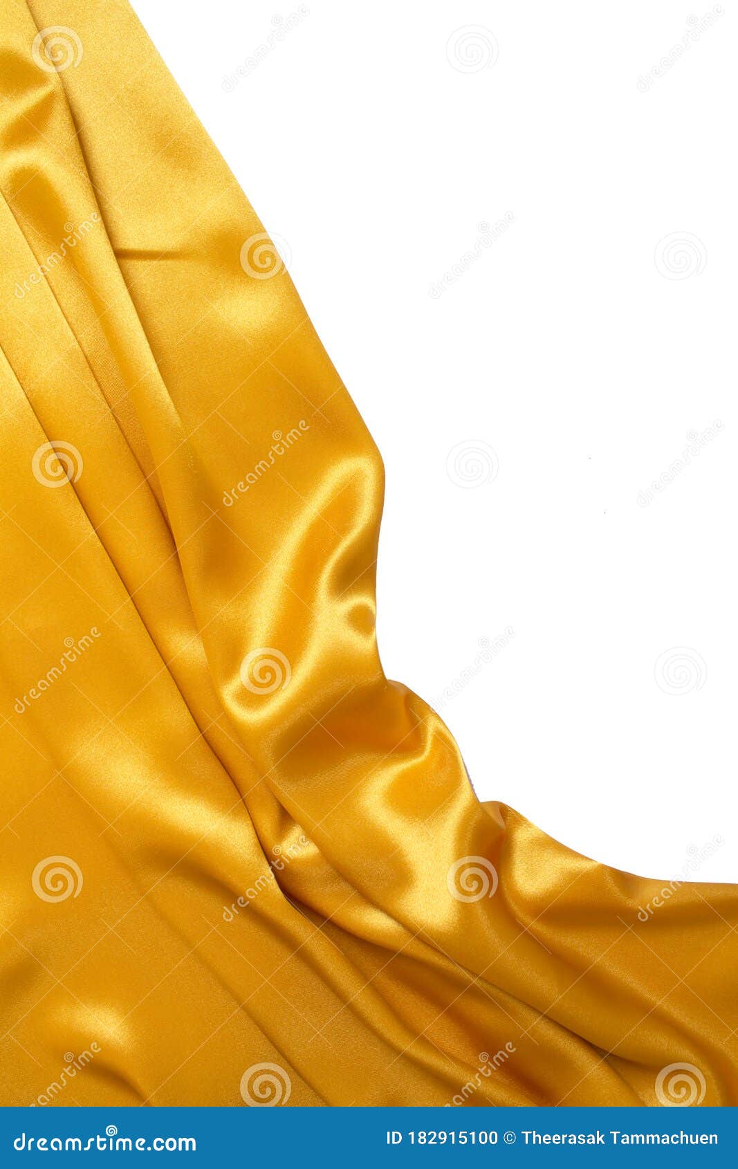 Beautiful Silk Drape, Isolated on White Stock Photo - Image of isolated ...