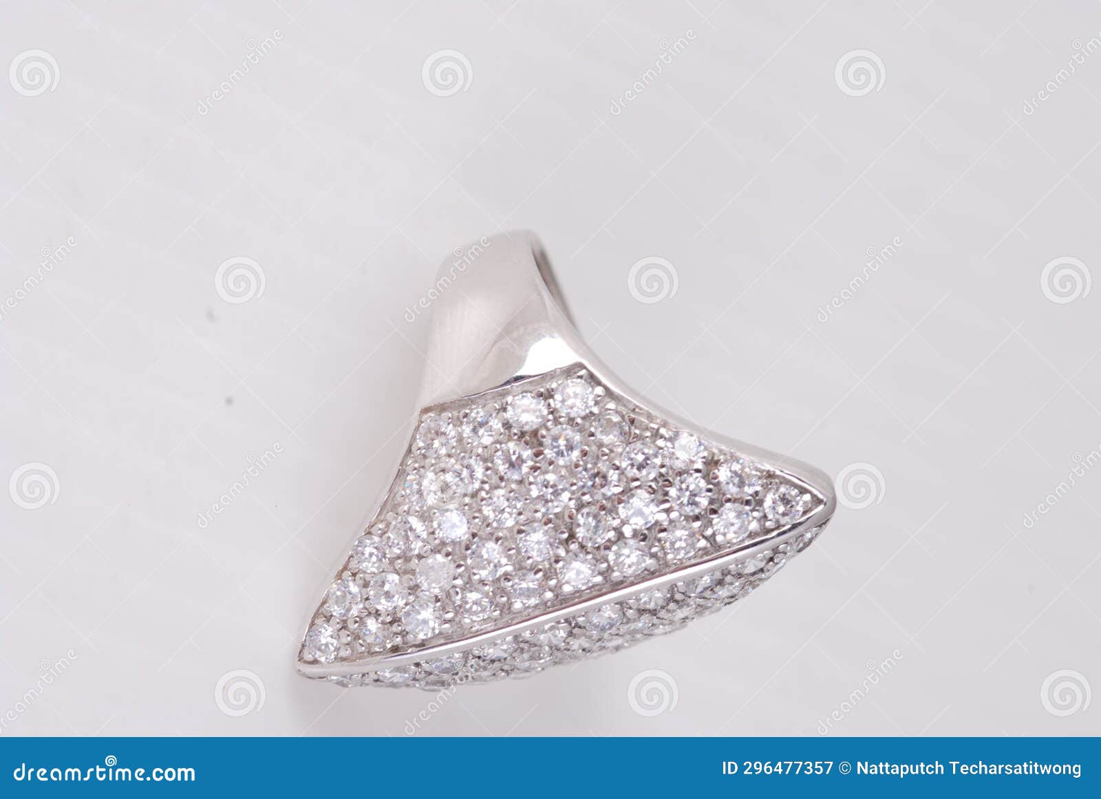 Beautiful Silver Ring Isolated on White Stock Image - Image of ...