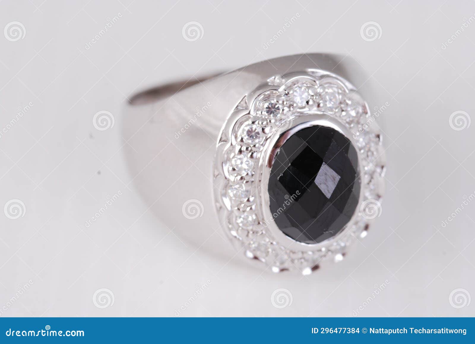 Beautiful Silver Ring Isolated on White Stock Photo - Image of ...