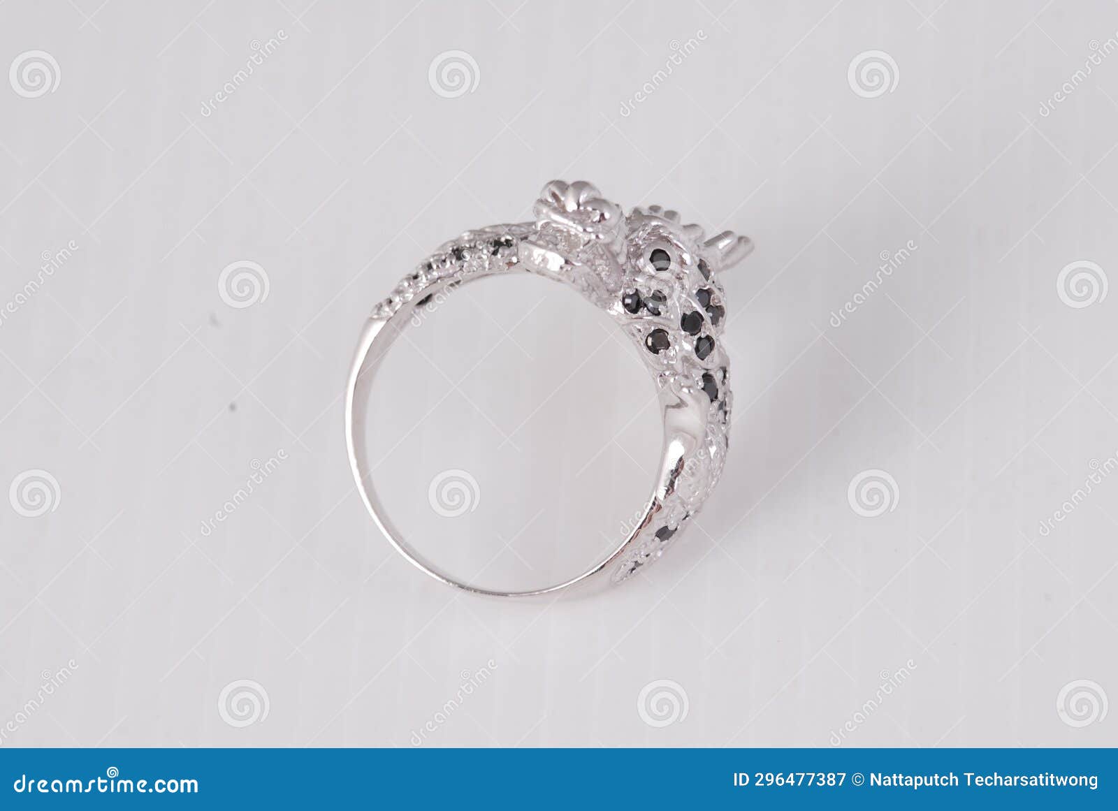 Beautiful Silver Ring Isolated on White Stock Image - Image of luxury ...