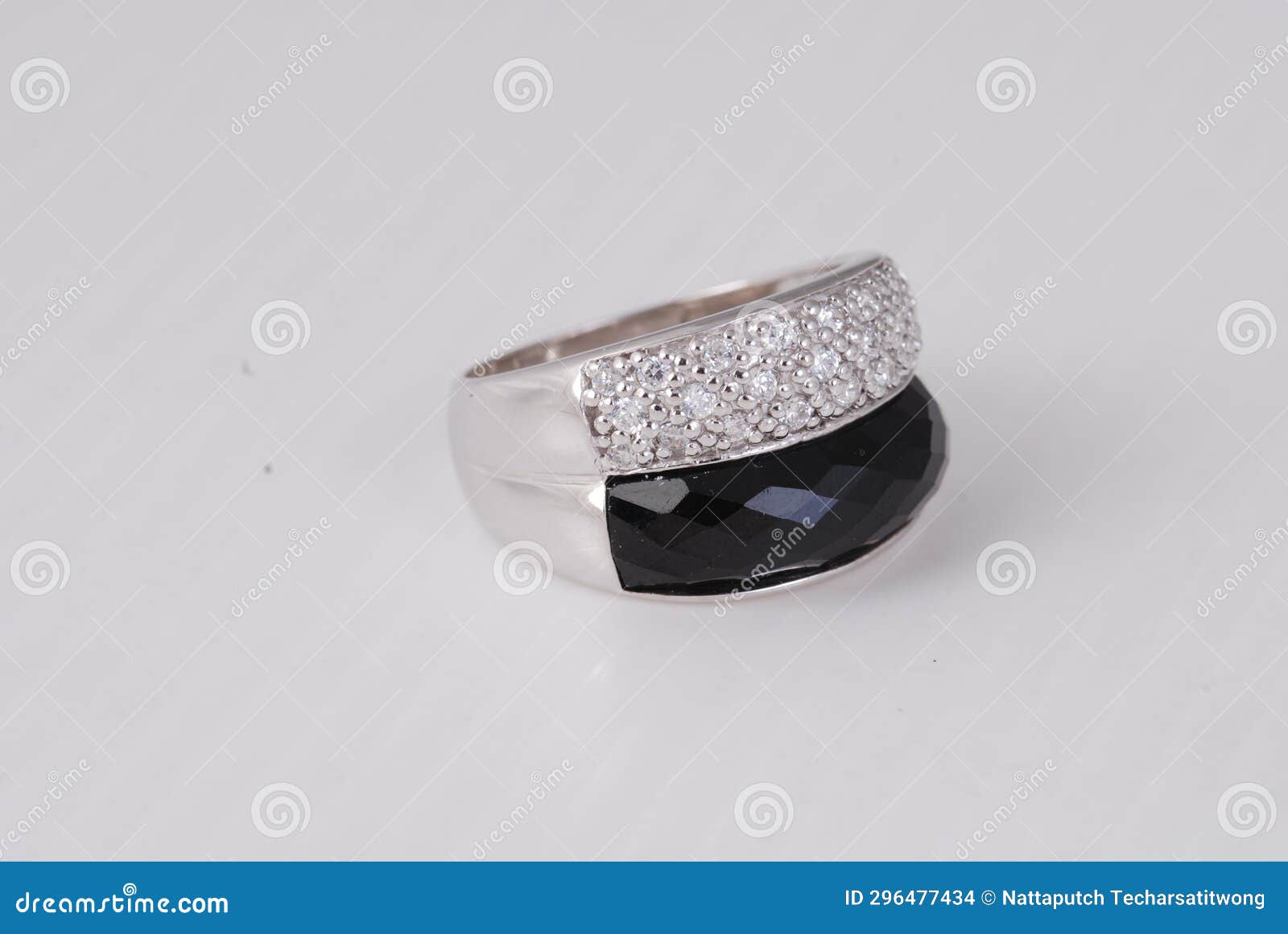 Beautiful Silver Ring Isolated on White Stock Photo - Image of shine ...