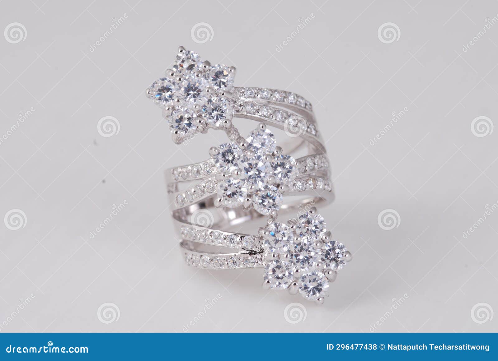 Beautiful Silver Ring Isolated on White Stock Photo - Image of marriage ...