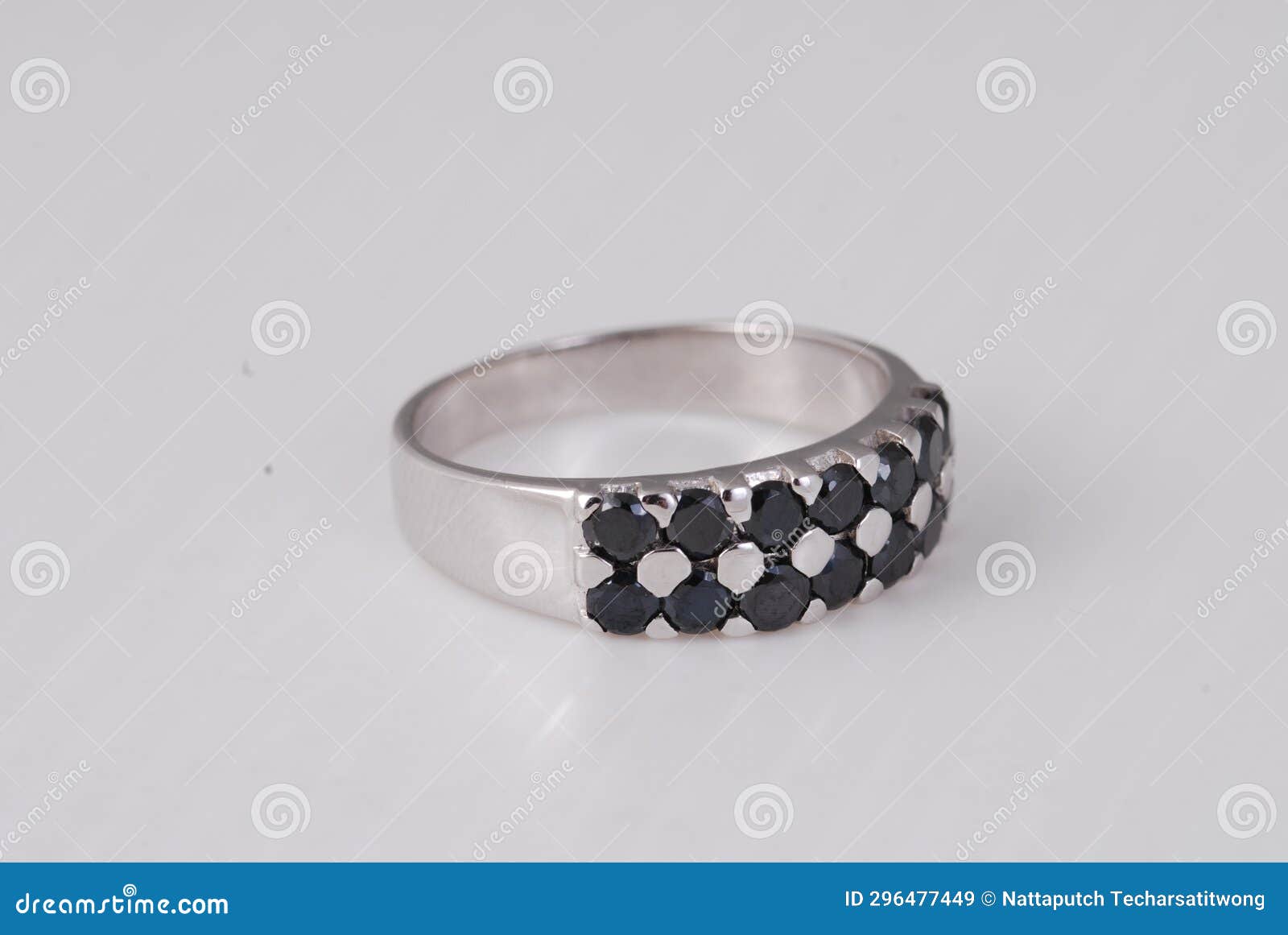 Beautiful Silver Ring Isolated on White Stock Image - Image of love ...