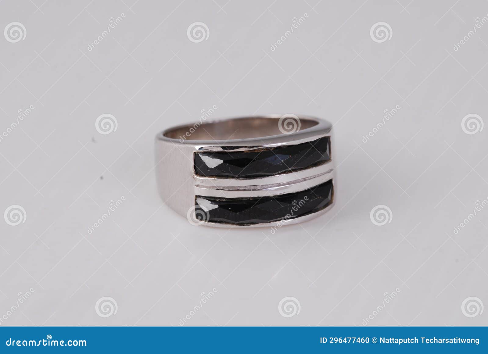 Beautiful Silver Ring Isolated on White Stock Photo - Image of rings ...