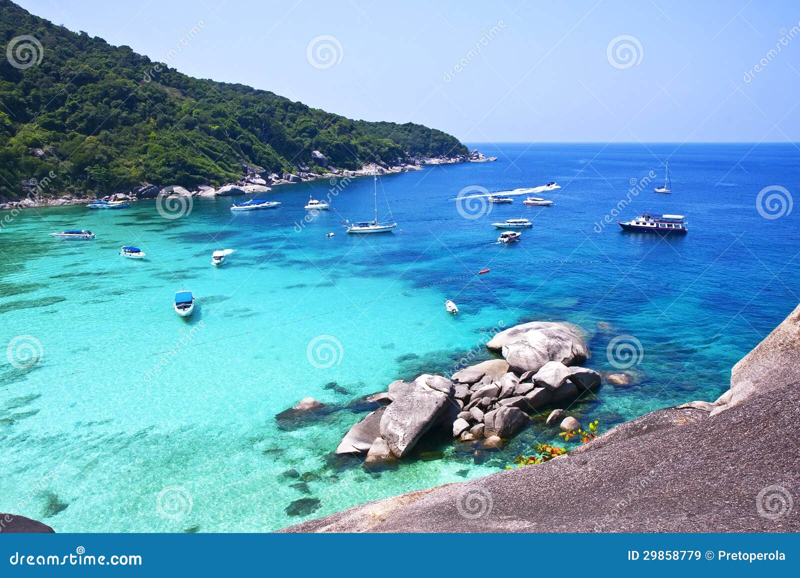 Similan Islands, Thailand, Phuket. Stock Image - Image of relax, hill ...