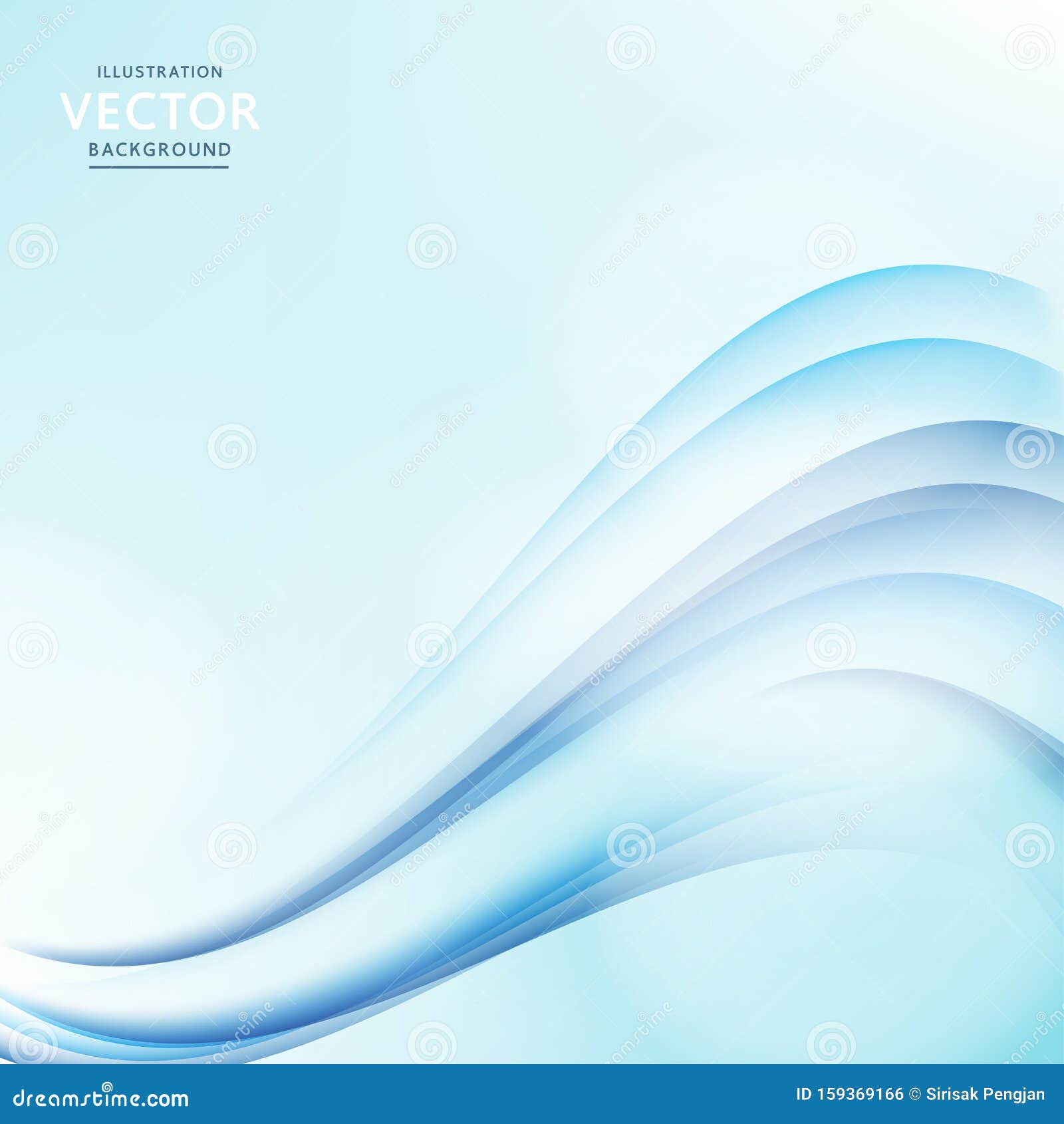 Beautiful and Simple Blue Bright Background Vector Illustration Stock ...