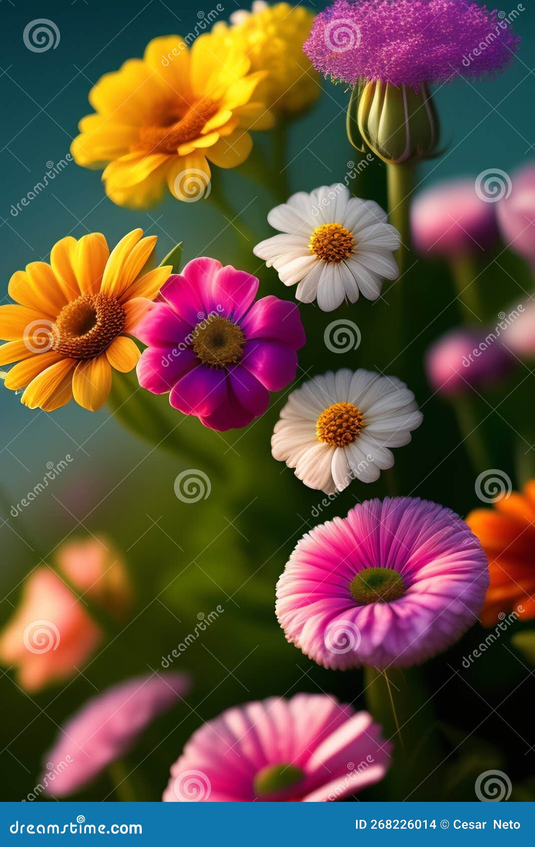 Beautiful and Simple Flowers Illustration Stock Illustration ...