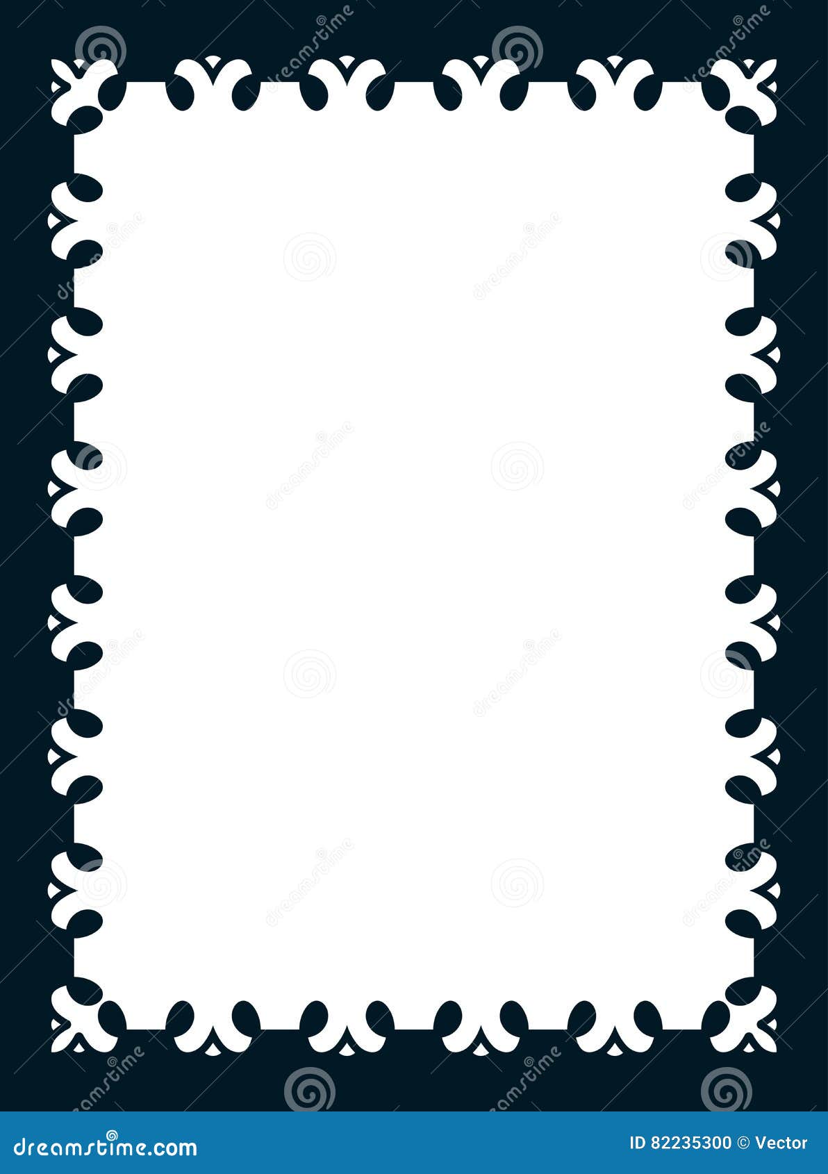Beautiful Simple Vector Vintage Border Frame Stock Vector ...