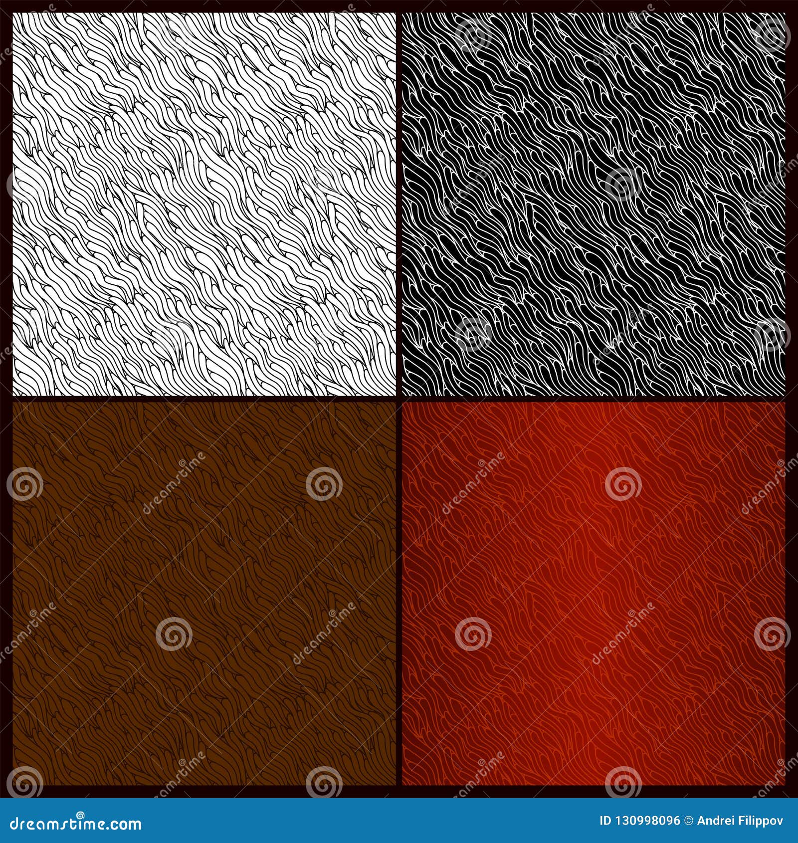 Simple Seamless Pattern with Fur and Fire Stock Vector - Illustration ...