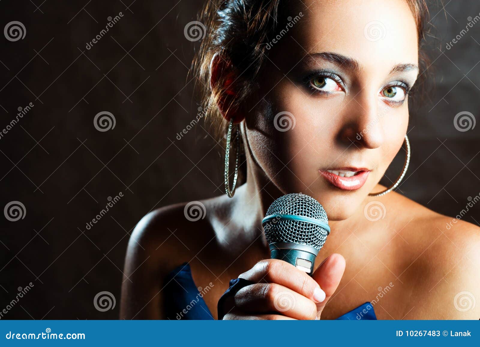 Beautiful singer stock image. Image of entertainment - 10267483