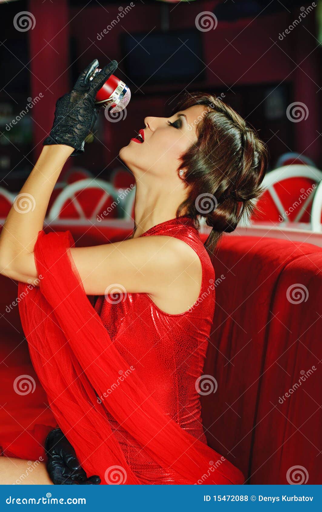 Beautiful singer stock photo. Image of face, expression - 15472088