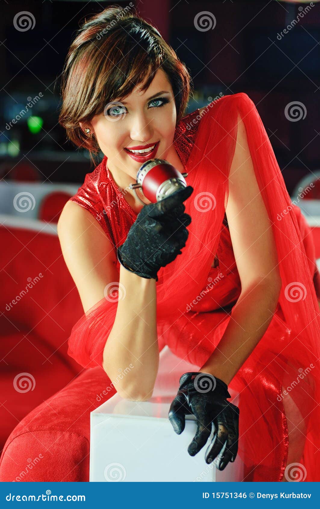Beautiful singer stock photo. Image of charming, elegant - 15751346