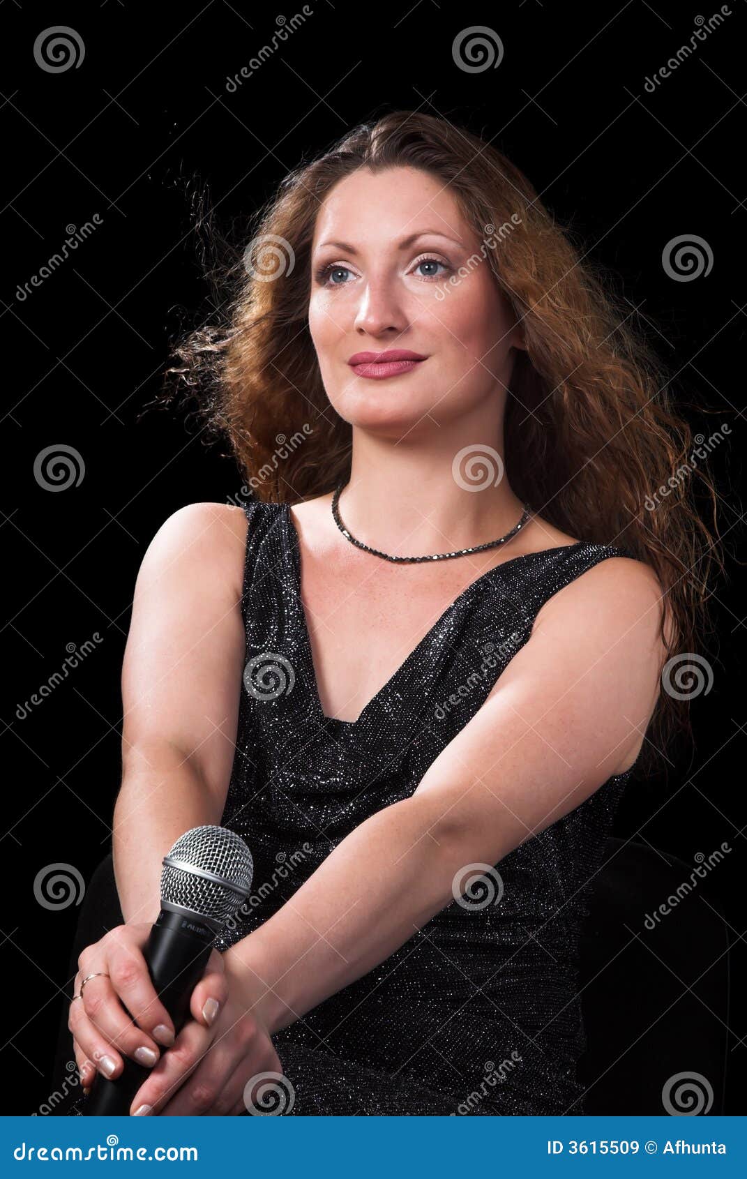 The beautiful singer stock image. Image of music, musical - 3615509