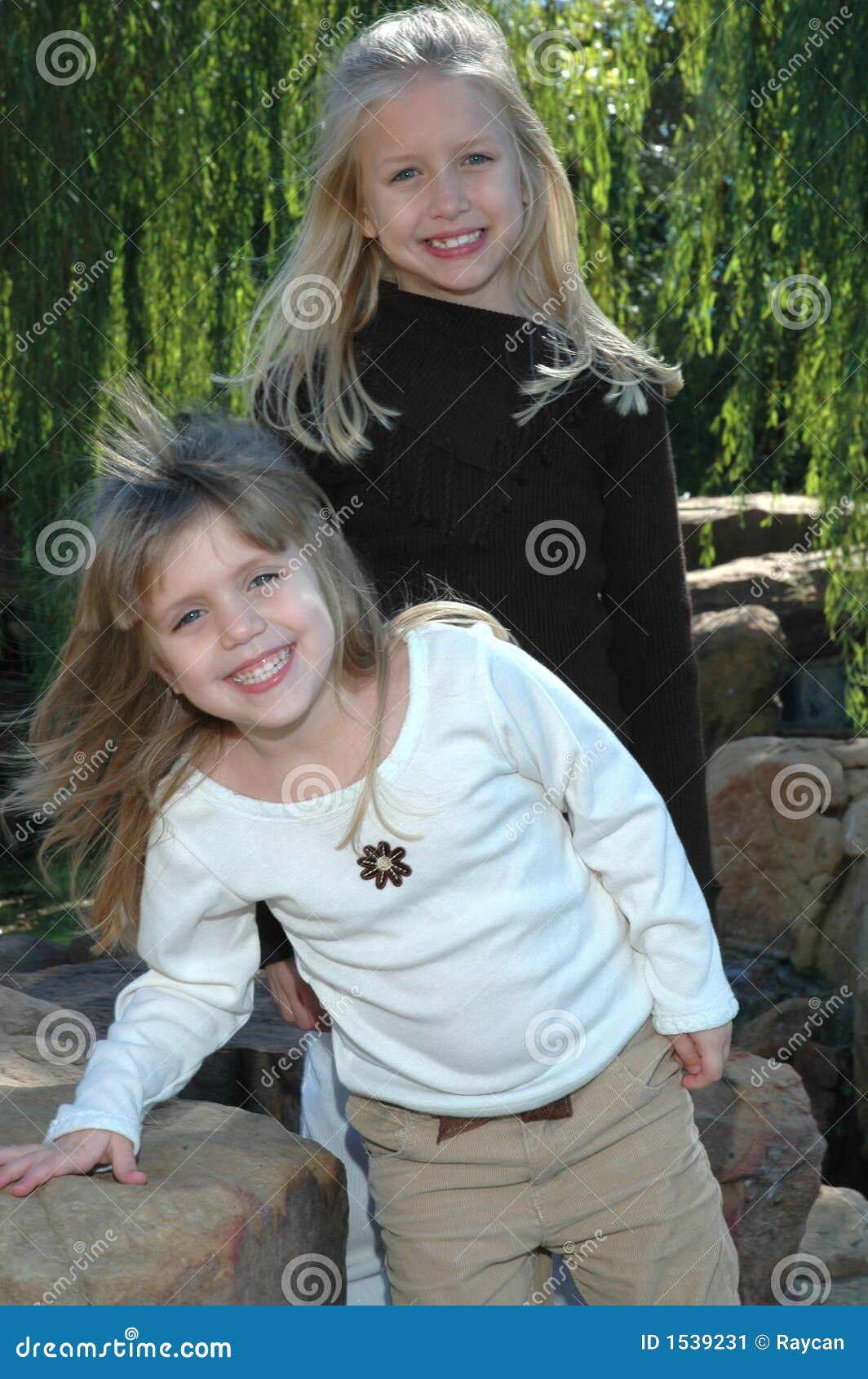 Beautiful Sisters stock image. Image of affection, child - 1539231