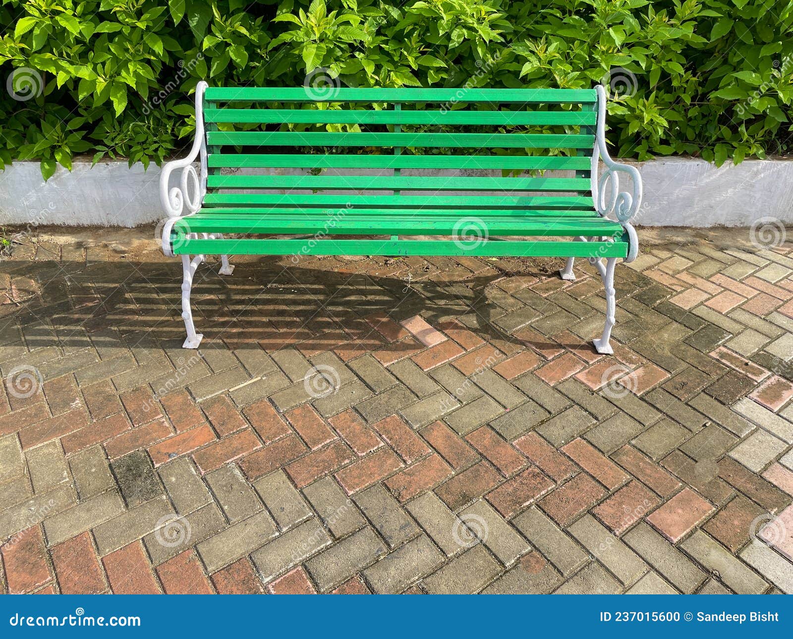 A Beautiful Siting Bench Placed in a Park Stock Photo - Image of rest ...