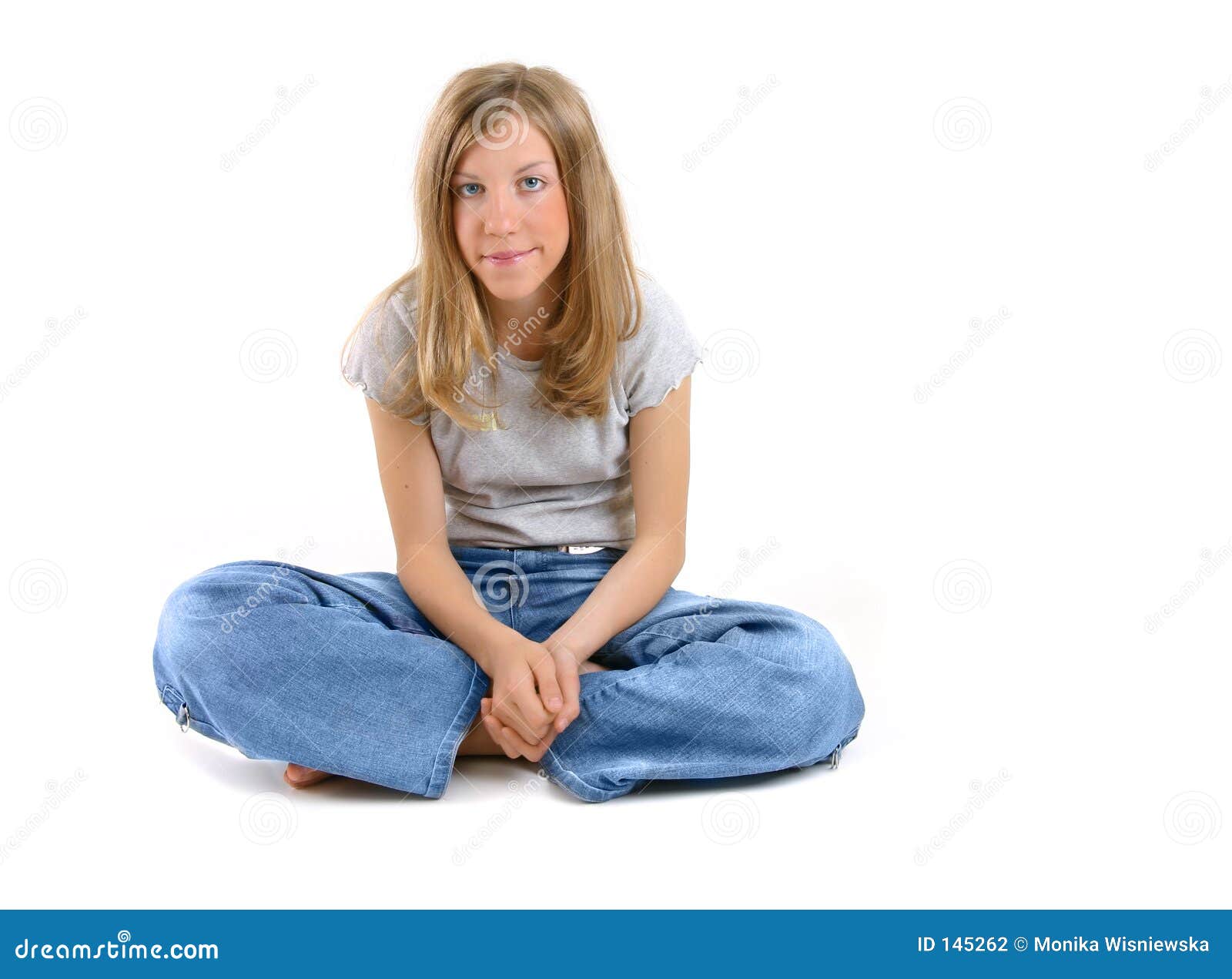 Beautiful Sitting Girl stock photo. Image of nice, girl - 145262