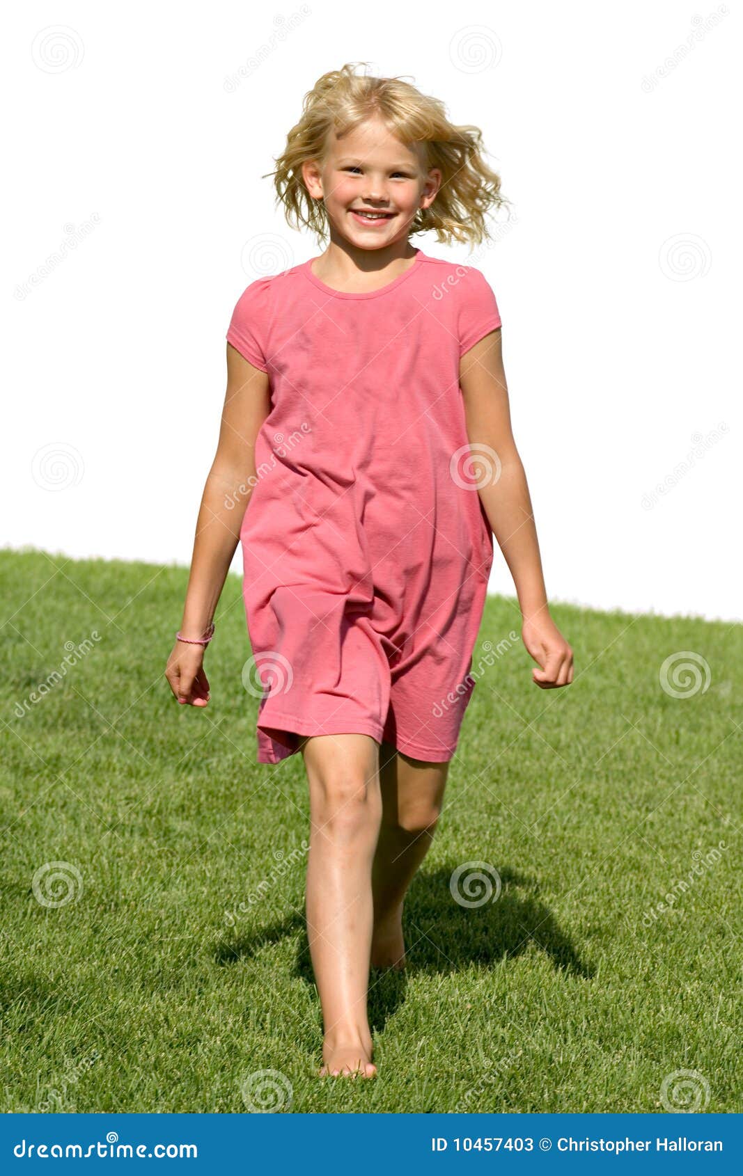 Beautiful Six Year Old Girl Stock Image Image Of Field Healthy 10457403