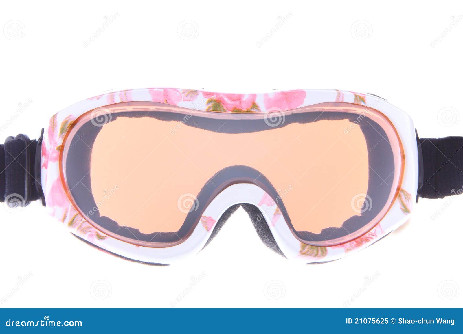 Beautiful Ski Goggles with Flowers Tatoo Stock Image - Image of eyewear ...