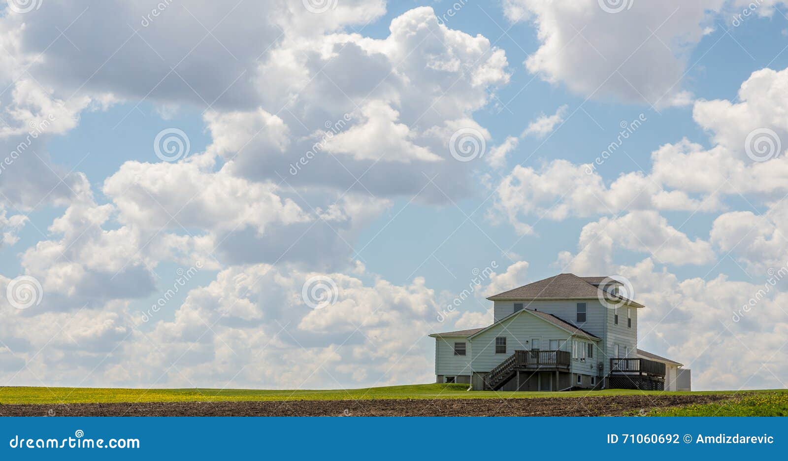 Beautiful Skies in Waterloo, Iowa Stock Photo - Image of clouds, land ...
