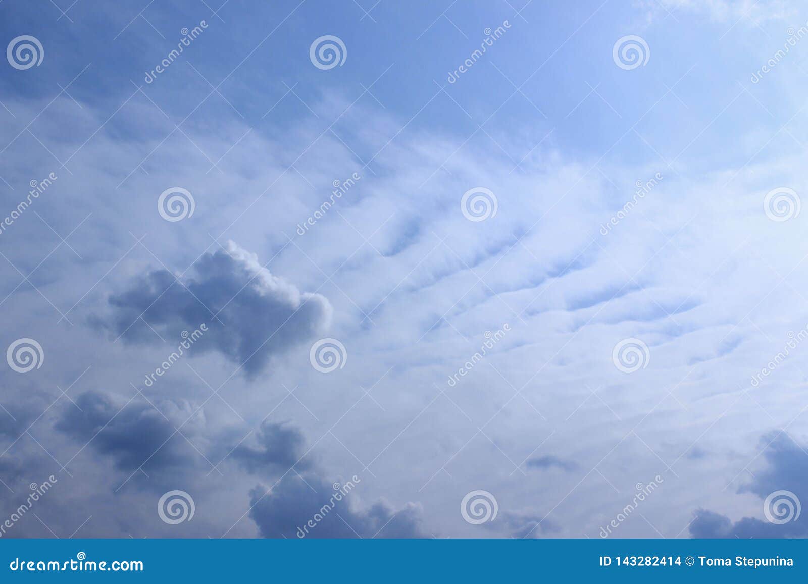 Beautiful Sky Background. Dramatic Sky, Copy Space for Text Stock Photo ...