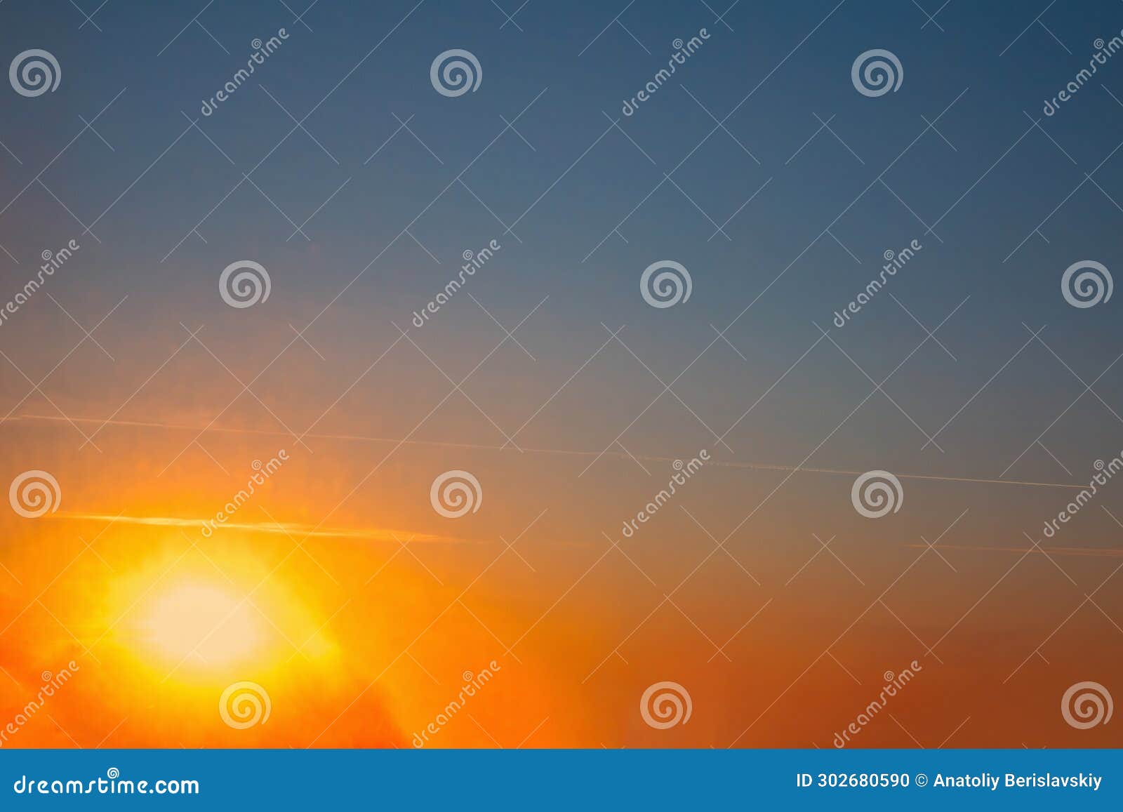 Beautiful Sky Background - Sunset Sunrise Sky with Light Clouds and ...