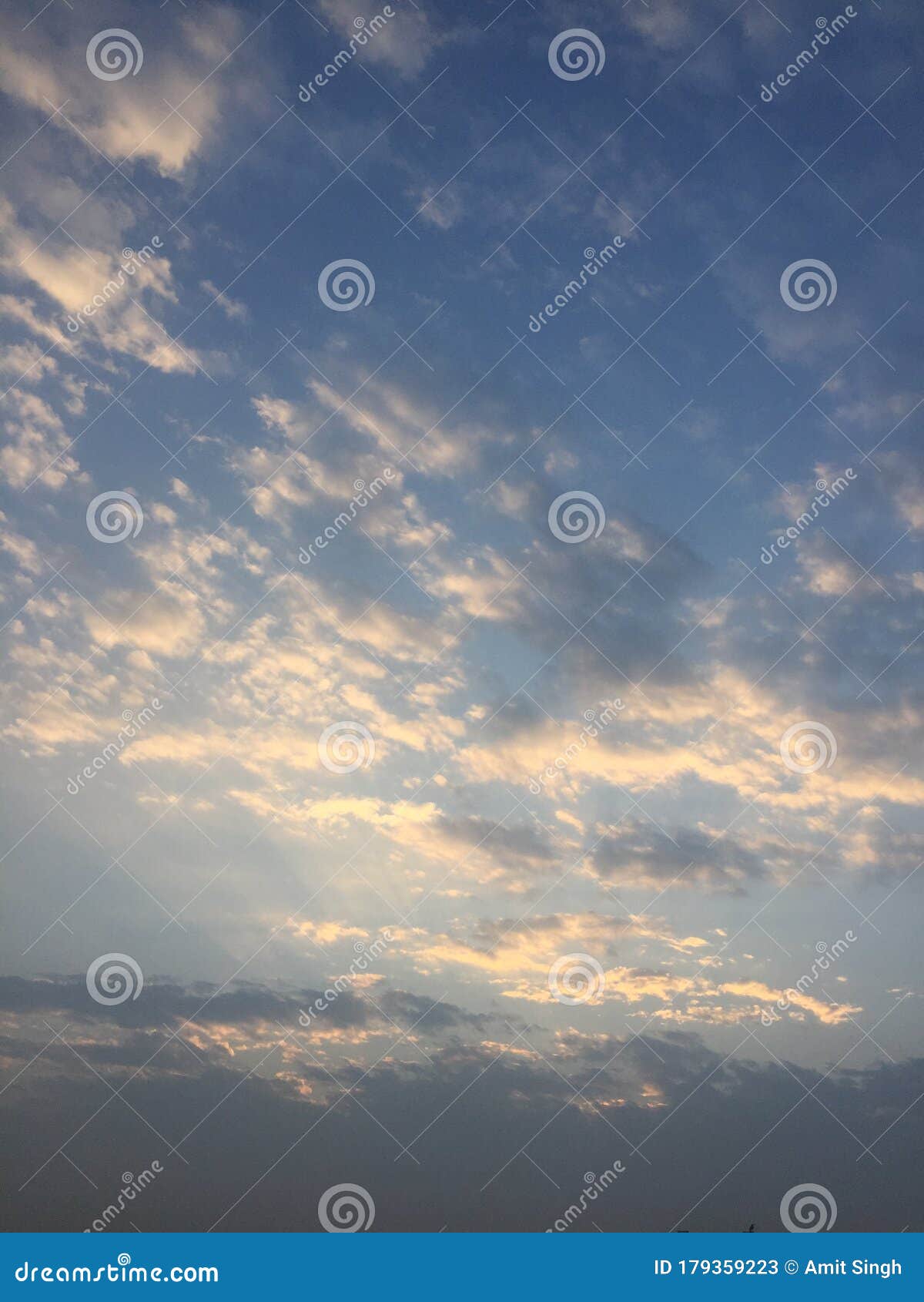 Beautiful Sky on a Clear Weather Day Stock Image - Image of evening ...