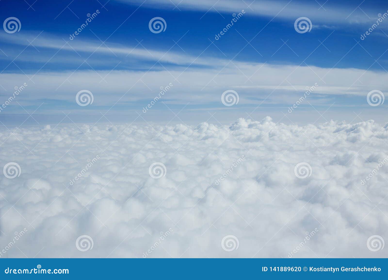 Beautiful Sky Clouds from the Airplane Window Stock Photo - Image of ...